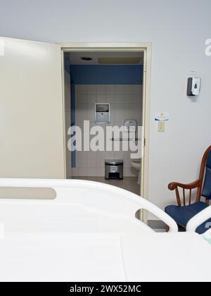 Interior view of an empty operating room with new interior and ...