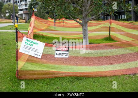 Sydney, in 2024 asbestos contaminated mulch used as park landscaping ...