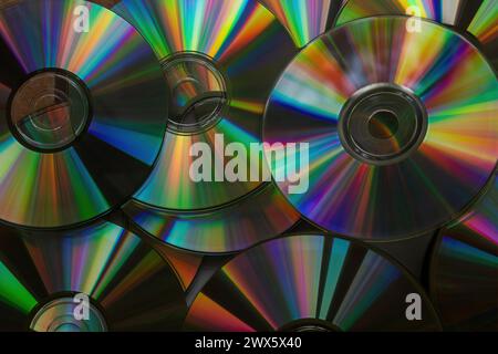 Compact Disc Reflecting Light Spectrum Isolated on White Stock Photo ...