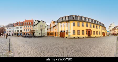 Weimar, Germany - March 18, 2024: memorial plaque of Hans Christian ...