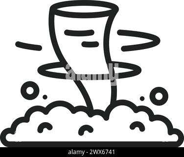 Dust Storm icon vector image. Suitable for mobile application web ...