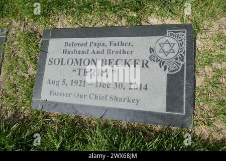 Mission Hills, California, USA 26th March 2024 Actor Lewis Dauber Grave ...