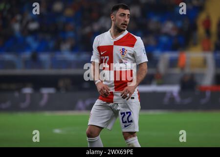 Josip Juranovic during a Croatia national team training session in ...