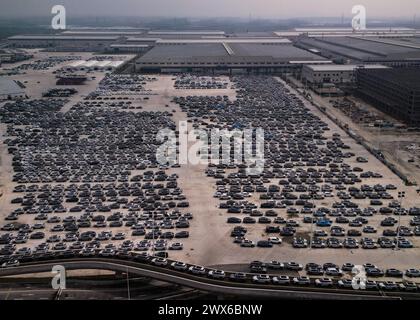 HEFEI, CHINA - MARCH 28, 2024 - An aerial photo shows new energy ...