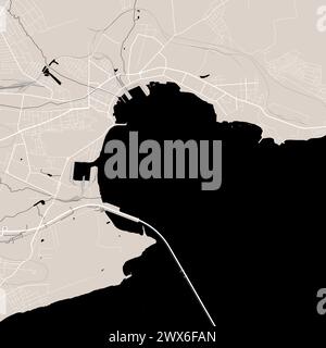 Kerch vector map. Detailed map of Kerch city administrative area ...