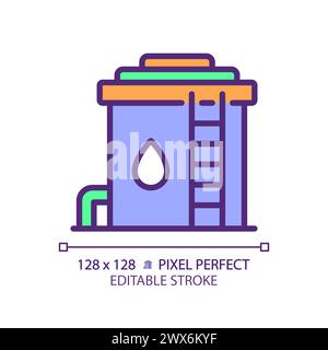 Water supply pixel perfect RGB color icon Stock Vector Image & Art - Alamy