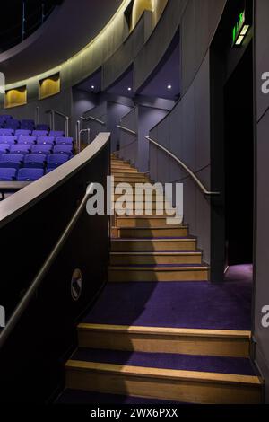 Steps and seating at The Brindley Theatre, Runcorn, UK Stock Photo - Alamy