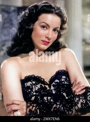 MARIA FELIX (1914-2002) Mexican film actress and singer about 1955 ...
