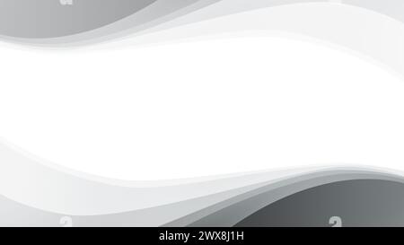 Abstract simple flowing wavy shapes, seamless loop. Animation. Black ...