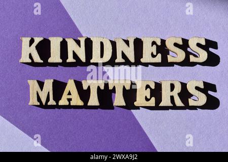 Empathy Matters, words in wooden alphabet letters isolated on ...