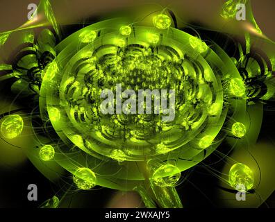 Imaginatory lush fractal texture image abstract background Stock Photo ...