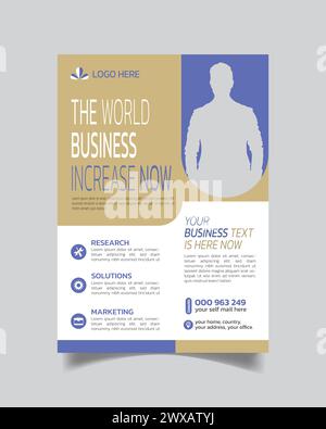 Modern Company Business Flyer and Tidy Corporate Business Leaflet Template Stock Vector Image ...