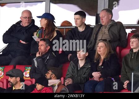 Director of Wrexham Shaun Harvey during the Sky Bet Championship match ...