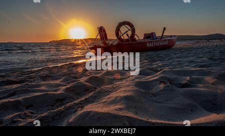 Summer day at Is Arenas Biancas, a beautiful beach in the south-west of ...
