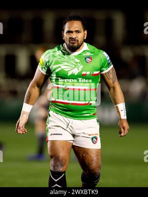 Leicester Tigers' Solomone Kata during the Gallagher Premiership match ...