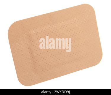 Brown elastic plaster sticky isolated on the white background Stock ...