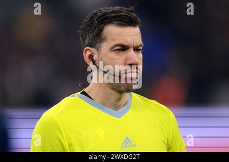Assistant referee Adam Nunn during the Brentford v Nottingham Forest ...