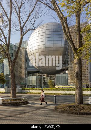 Modern building facade with sphere structure. Vertical Stock Photo - Alamy