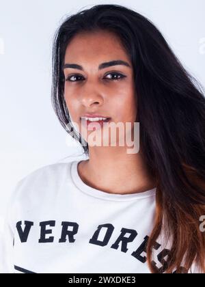 Studio shoot with Indian model Aruna Dawn Stock Photo - Alamy