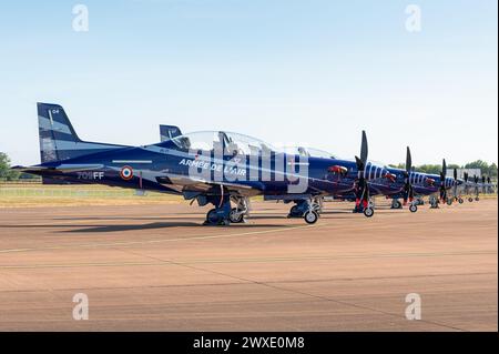 Pilatus PC-21 trainer aircraft with umbrella shading cockpit Stock ...