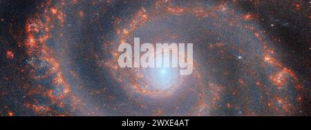The winding arms of the grand-design spiral galaxy M51 stretch across ...