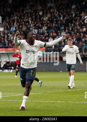 NIJMEGEN - The players of PSV Eindhoven celebrate the 0-4 during the ...