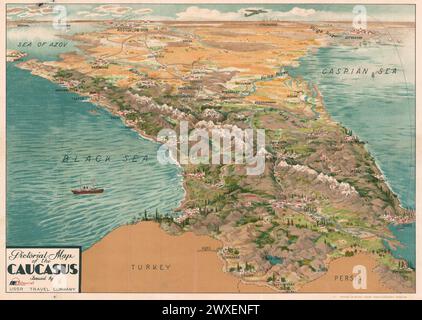Old maps of the Caucasus Stock Photo - Alamy