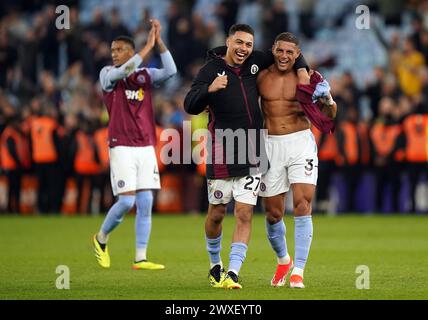 Morgan Rogers of Aston Villa in action.. Premier League match, Aston ...