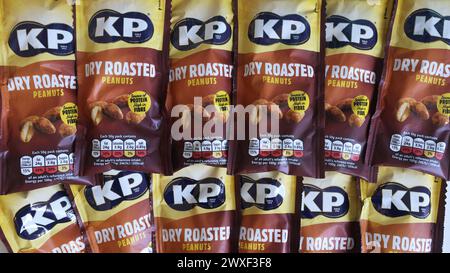 Packets of KP salted peanuts Stock Photo - Alamy