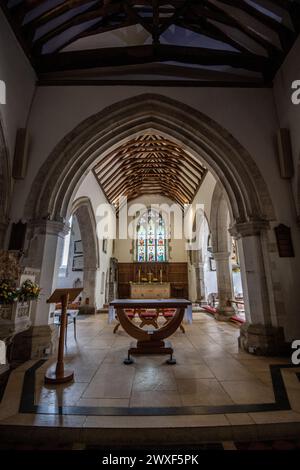 Inside the Holy Trinity Church, Cookham Stock Photo - Alamy
