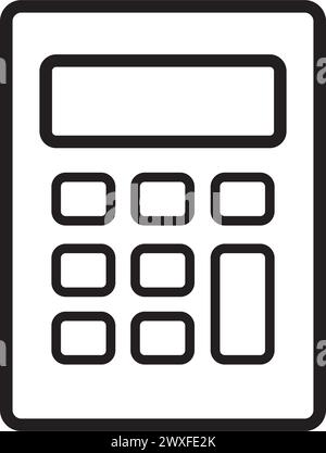 An electronic calculator icon, simple style Stock Vector Image & Art ...