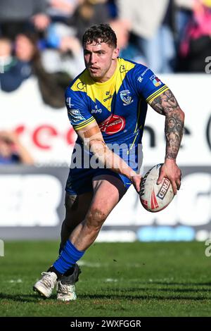 Sam Powell of Warrington Wolves in actionduring the Betfred Super ...