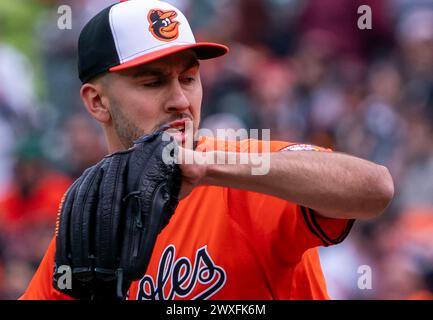 Los Angeles Angels pitcher Grayson Rodriguez throws during the first ...