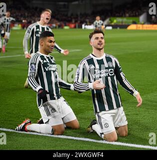 Mason Mount (7 Manchester United) celebrates scoring the third United ...