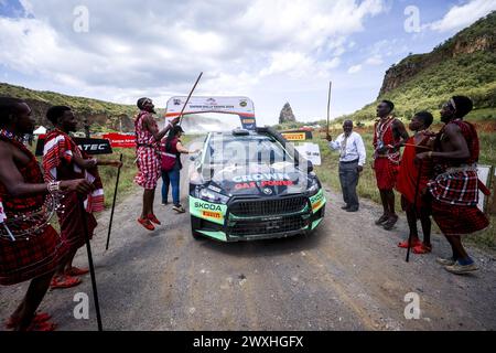 22 GREENSMITH Gus, ANDERSSON Jonas, Skoda Fabia RS Rally2, actionduring ...