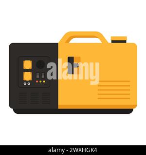 electric battery backup cartoon. industry charge, technology car ...