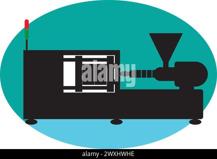 Vector diagram of an electric or hydraulic injection molding machine ...