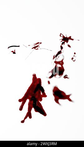 3d render of blood stain, splatter or spatter for crime scene or ...