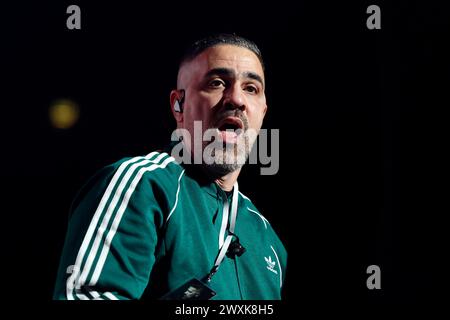 Rapper Bushido bei seinem Auftritt im Rahmen der Tour König für immer ...