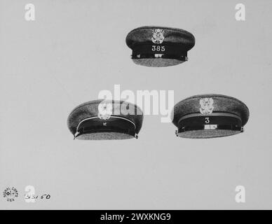 Examples of Enlisted Man's caps - Artillery cap; Cavalryl cap; Signal ...
