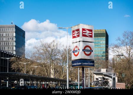 euston overground national rail train station london, england uk Stock ...