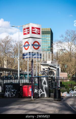 euston overground national rail train station london, england uk Stock ...