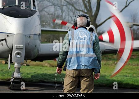The Cockpit of the De Havilland Dove at the De Havilland Aircraft ...