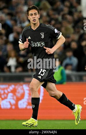 Juventus' Kenan Yildiz during the Serie A soccer match between Torino ...