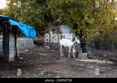 A Kurdish man from the village of Gulan, near Ranya in Sulaymaniyah ...