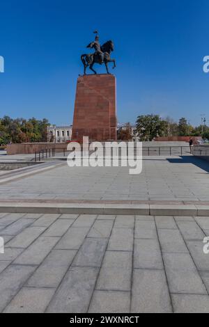 Manas monument, Bishkek, Kyrgyzstan Stock Photo - Alamy
