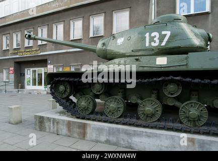 Tank in Nowa Huta, Gorali housing estate, Krakow, Poland Stock Photo ...