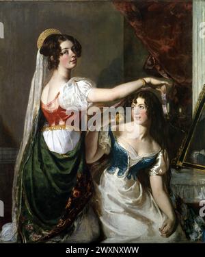 Preparing for a Fancy Dress Ball by William Etty YORAG 2009 6 Stock ...