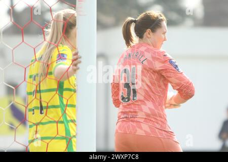 Sarah Quantrill Norwich goalkeeper AFC Wimbledon Women v Norwich City ...