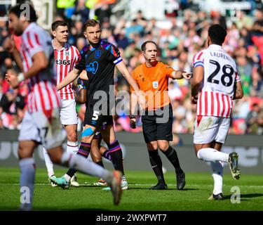 Referee Jeremy Simpson during the Sky Bet League 2 match between ...